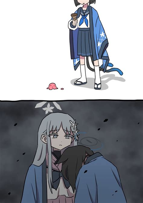 Kikyou And Nagusa Blue Archive Drawn By Washin Danbooru