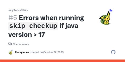 Errors When Running Skip Checkup If Java Version 17 Issue 5 Skiptools Skip GitHub