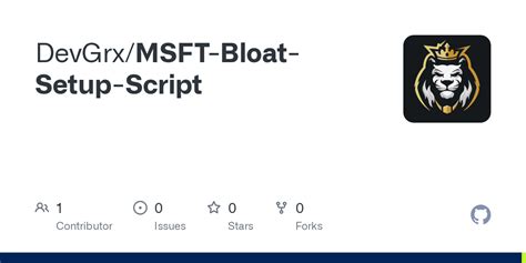 Github Devgrxmsft Bloat Setup Script