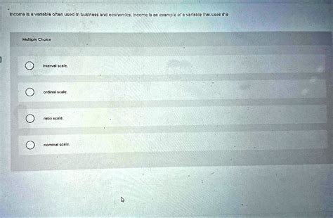 Income Is A Variable Often Used In Business And Economics Income Is An Example Of A Variable