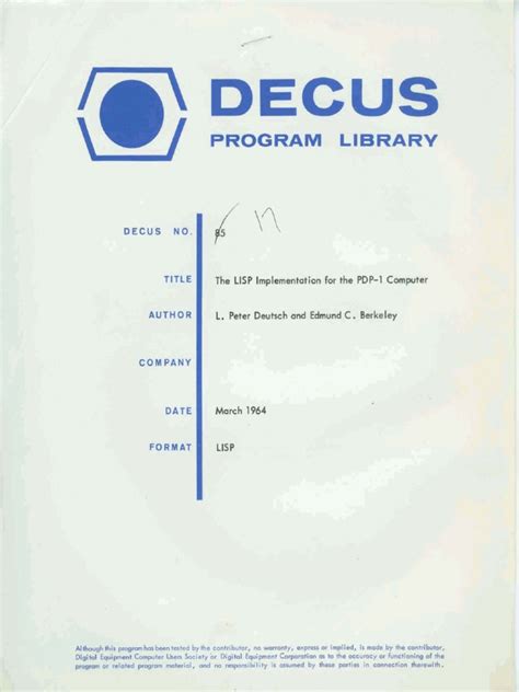 Pdp1 Lisp Implementation Pdf Subroutine Pointer Computer