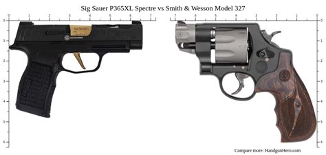 Sig Sauer P XL Spectre Vs Smith Wesson Model Size Comparison Handgun Hero