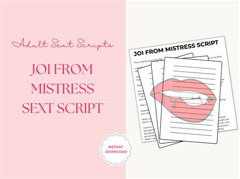 Joi Script Joi Sexting Script Adult Model Onlyfans Sexting Scripts Fetish Script Onlyfans