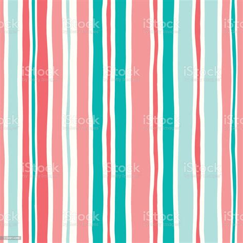 흰색 배경 벡터 완벽 한 패턴에 다채로운 손으로 그려진 물결 모양의 고르지 수직 줄무늬 고급 추상적 인 지리 줄무늬에 대한 스톡 벡터 아트 및 기타 이미지 Istock