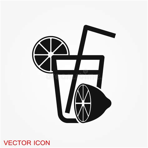 Cocktail Icon Vector Pictogram Isolated On Background Symbol Logo