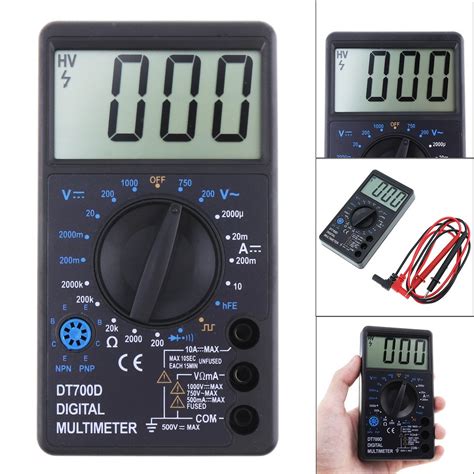 Lcd Digital Multimeter Voltage Diode Freguency Multitester Shopee Philippines