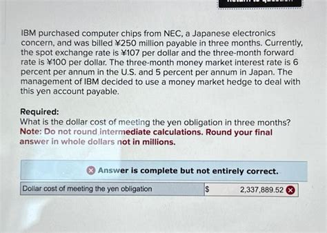 Solved IBM Purchased Computer Chips From NEC A Japanese Chegg Com