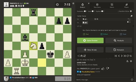 My Game Just Aborted Chess Forums Chess