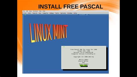 installation freepascal on linux mint youtube