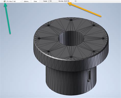 Converting An Inventor Partipt File To A Stl File Micrographics