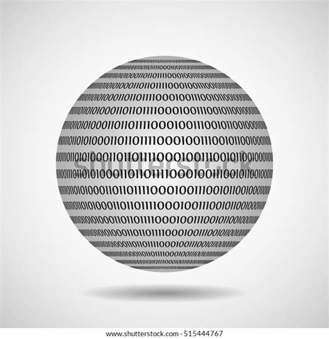 Globe Binary Code Abstract Technology Ball Stock Vector Royalty Free