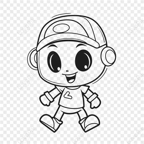 헤드폰을 끼고 걷는 재킷을 입은 소년 색칠하기 페이지 개요 스케치 드로잉 벡터 웃다 몸짓 Png 일러스트 무료 다운로드 Lovepik