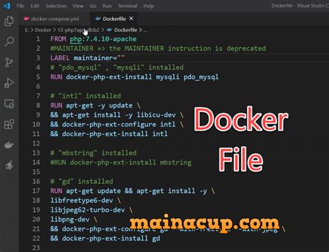 การสร้าง Docker Container Php74 Apache Mariadb Mongodb Phpmyadmin ด้วย