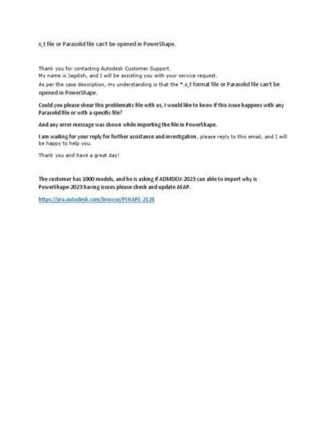 x t file or parasolid file can t be opened in powershape pdf