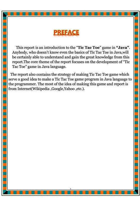 tic tac toe project pdf