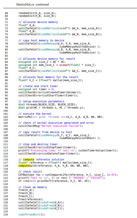 Solved Matrix Multiplication Using Cuda And Implementation