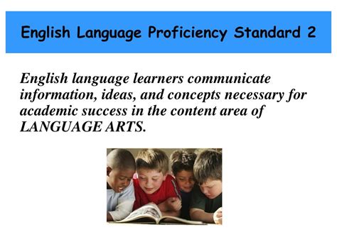 Ppt English Language Proficiency Standards Elps For English Language Learners Ells