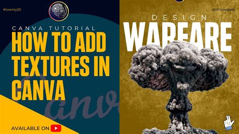Canva Tutorial For Beginners Advanced Tutorial On How To Add Textures