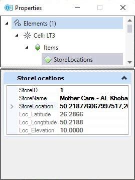 MicroStation Item Type Expression To Get Latitude Longitude Communities