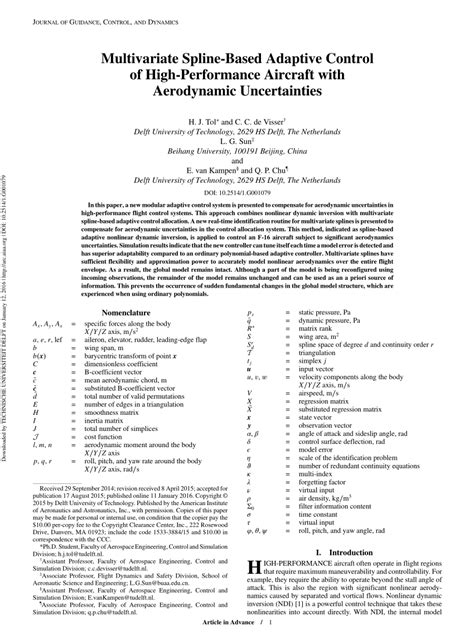 Pdf Multivariate Spline Based Adaptive Control Of High Performance