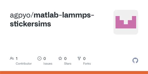 Github Agpyomatlab Lammps Stickersims