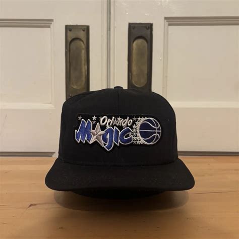 Vintage Orlando Magic Hat Black Snapback Ajd Made In Usa £27 36