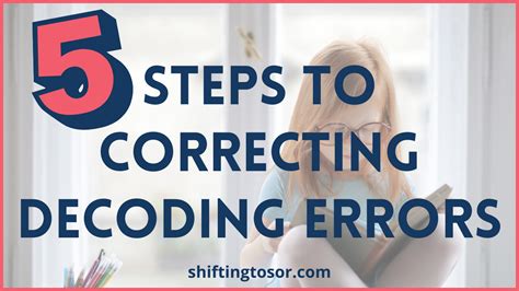 5 steps to correcting decoding errors shifting to science of reading