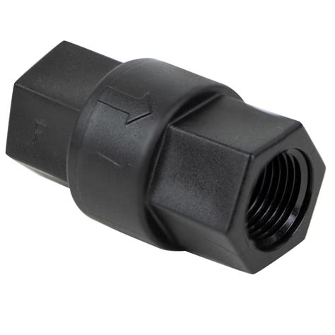 3 4 Fnpt X 3 4 Fnpt Series 687 Black Polypropylene Check Valve With