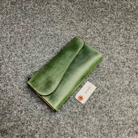 長財布 本革 ブライドルレザー メンズ ヌメ革 ロングウォレット 栃木レザー ハンドメイド メンズ財布 牛革 職人 手縫い｜paypayフリマ