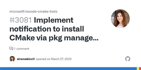 Implement Notification To Install CMake Via Pkg Manager For Those Who