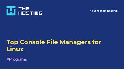 Top Console File Managers For Linux
