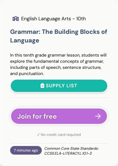 Grammar The Building Blocks Of Language Parts Of Speech Grammar