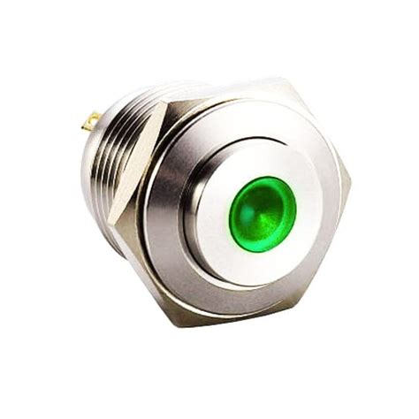 Metal Push Button RJS102P 16L A F R LED 67Q RJS Electronics Ltd