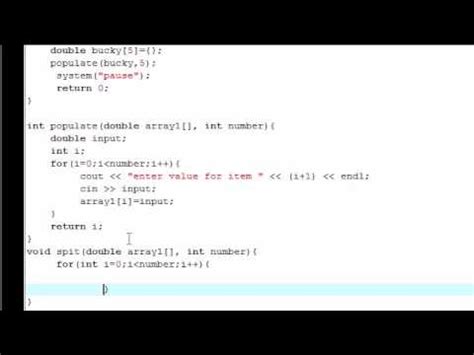 C Tutorial Populating An Array With Functions YouTube