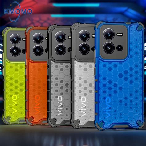 Vivo V Pro G V V E V V V E Transparent Rugged Hybrid Armor Honeycomb Pattern