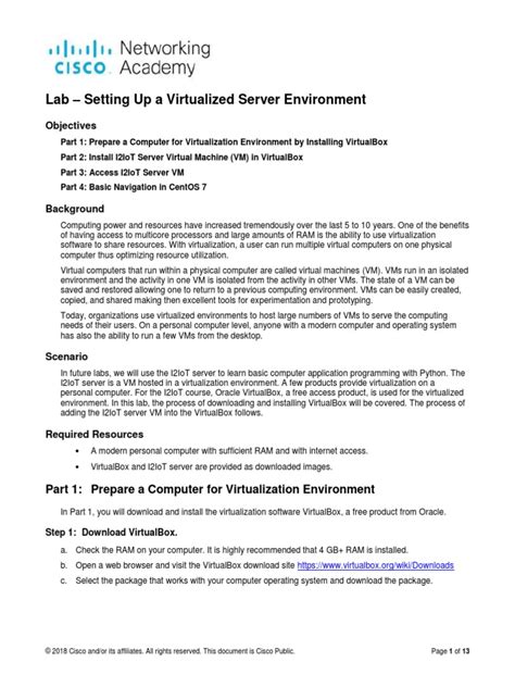 2136 Lab Setting Up A Virtualized Server Environment Download