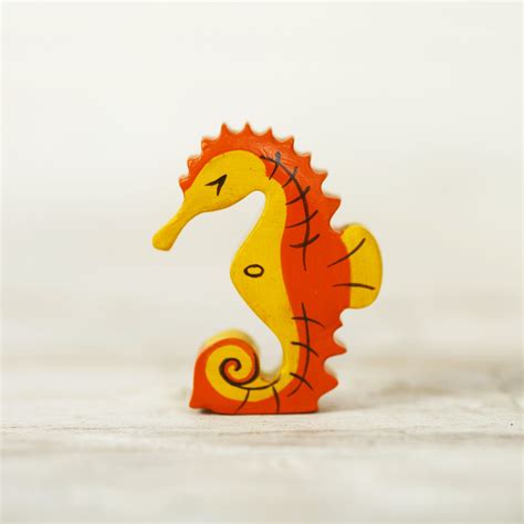 Деревянная конек серия море морские животные деревянные игрушки для детей