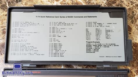 Texas Instruments Ti 74 Basicalc