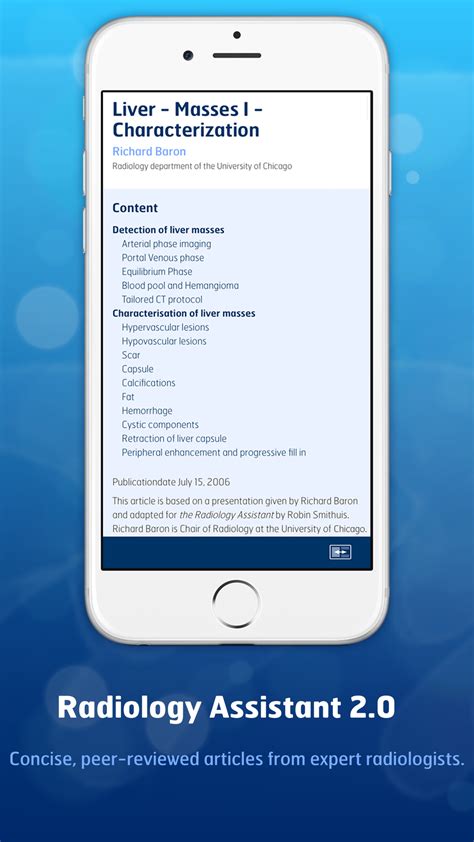 Radiology Assistant 20 Per Iphone Download