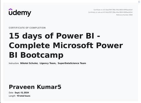 Praveen Kumar On Linkedin I Have Successfully Completed A Power Bi