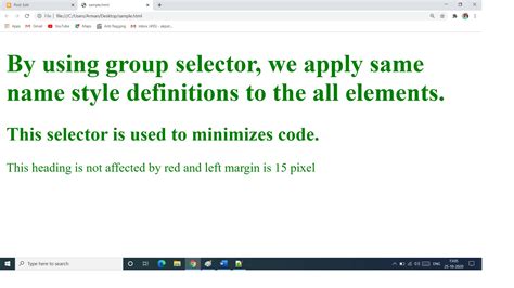 Css Class Selector And Css Properties ~ Online Quiz In It