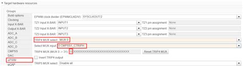 Implement Signal Routing Using C2000 Crossbar X BAR