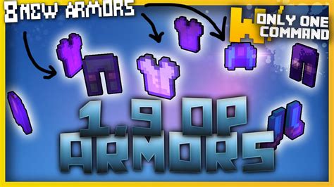 Minecraft Overpowered Armors With Only One Command Block 1 9 Command Youtube