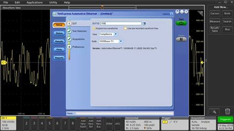 Demonstration Of Automated Automotive Ethernet Compliance Test System Tektronix
