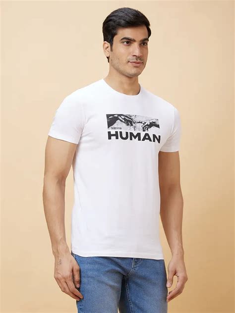 Being Human Men T Shirts White