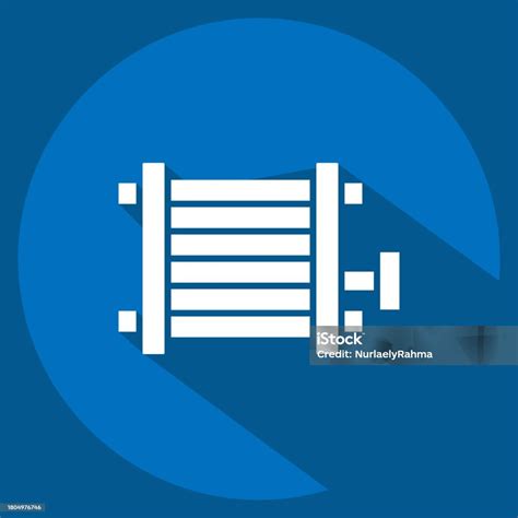 아이콘 자동차 콘덴서 자동차 부품 기호와 관련이 있습니다 긴 그림자 스타일 심플한 디자인 편집 가능 간단한 일러스트레이션 교통수단에 대한 스톡 벡터 아트 및 기타 이미지