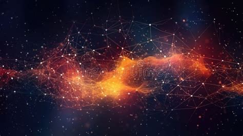 Artificial Intelligence Neural Network Cloud And Big Data Visualization In Abstract Futuristic