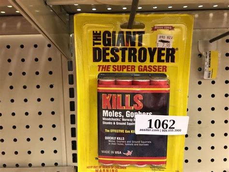 3 The Super Gasser Mole And Gopher Killer Assiter Auctioneers