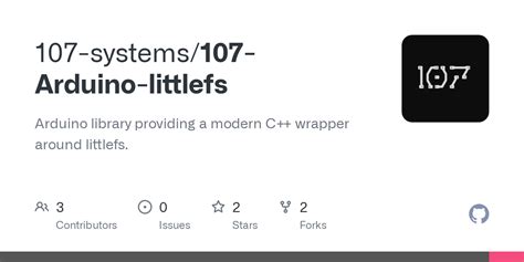 github 107 systems 107 arduino littlefs arduino library providing a