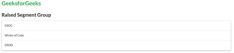 semantic ui segment groups geeksforgeeks